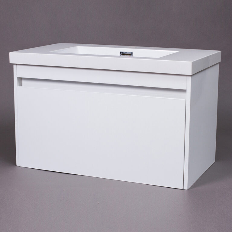 Victoria 800 Bathroom Cabinet 1 Drawer with Fingergrip - Trend Sanware